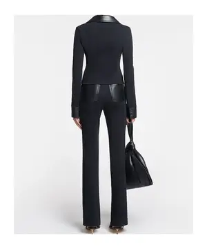 Nanushka Slim-leg Fine-ribbed Trousers