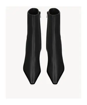 Saint Laurent Ashley Booties In Smooth Leather