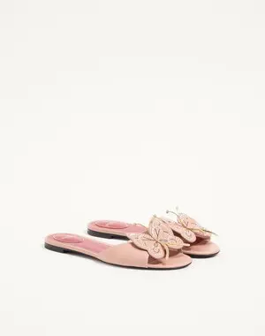 Valentino Garavani Embellished Butterfly Flat Sandals