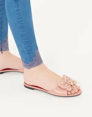 Valentino Garavani Embellished Butterfly Flat Sandals