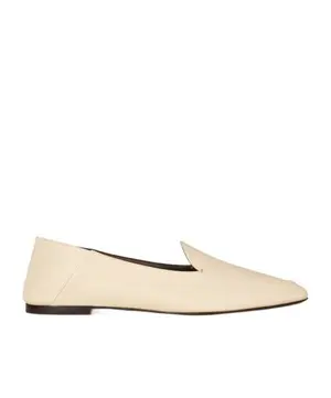 Celine Aura Loafer In Goatskin - Chalk