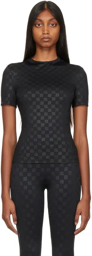 MISBHV Monogram Mockneck T-shirt - Black