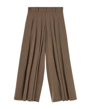 Loro Piana Liddy Pleated Midi Skirt