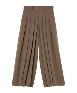 Loro Piana Liddy Pleated Midi Skirt