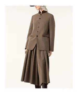 Loro Piana Liddy Pleated Midi Skirt