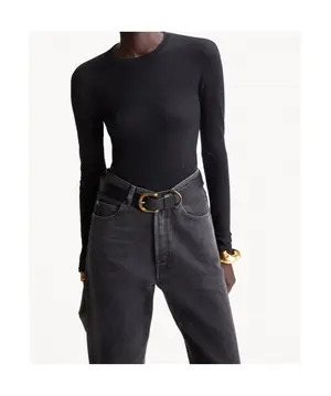 Saint Laurent D-ring Buckle Belt