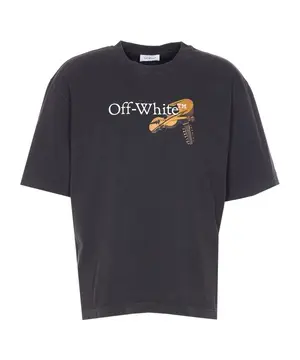 Off-White Logo Printed Crewneck T-shirt - Black