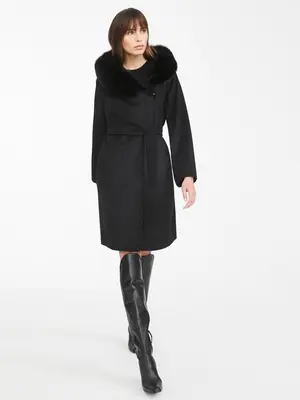 Max Mara Hooded Wool Coat