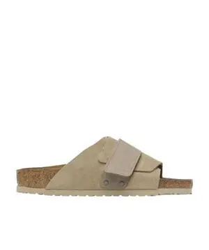 BIRKENSTOCK Logo Embossed Sandals - Nude