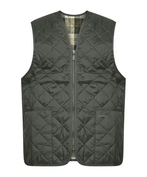 Barbour Quilted Zip-up Vest - Black