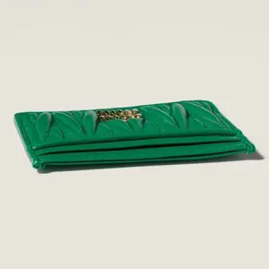 Miu Miu Matelassé Nappa Leather Card Holder