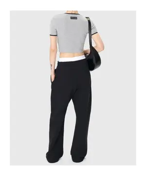 MARINE SERRE Crescent Moon Embroidered Track Pants