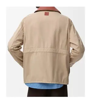 Loewe Long-sleeved Casual Jacket With Detachable Leather Collar