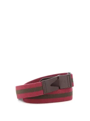 TOD'S Striped Snap-buckle Belt - Red