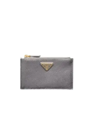 Prada Triangle-logo Zip-fastening Leather Card Holder