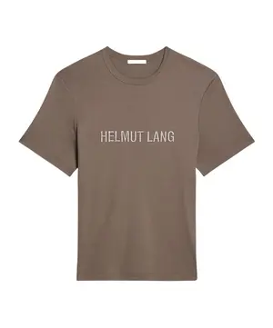 Helmut Lang Embroidered-logo T-shirt - Olive