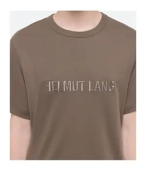 Helmut Lang Embroidered-logo T-shirt - Olive