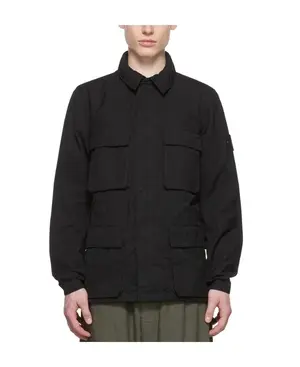 Stone Island Logo Patch Zipped Field Jacket