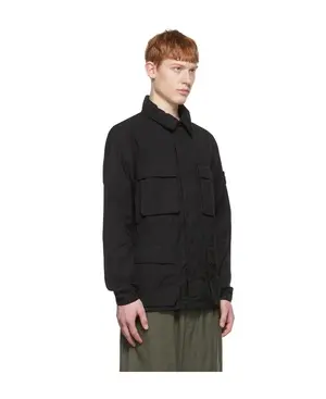 Stone Island Logo Patch Zipped Field Jacket