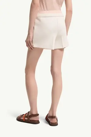 Moncler Layered-effect Vichy Cotton Blend Shorts