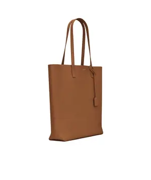 Saint Laurent Shopping Bag N/s In Supple Leather - Brick Red