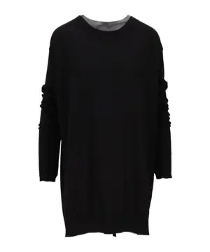 ANN DEMEULEMEESTER Long-sleeved Crewneck Jumper - Black