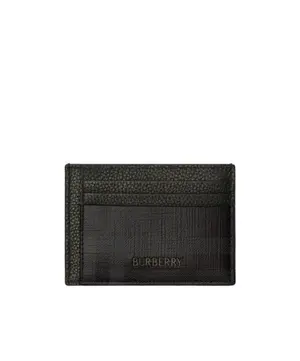 Burberry City Check Clip Card Case - Iron-gray