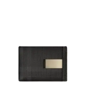Burberry City Check Clip Card Case