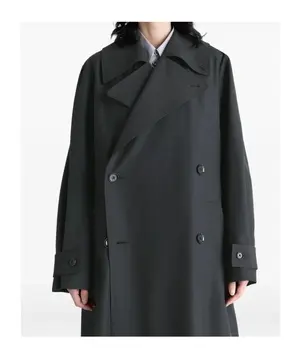 LEMAIRE Double-breasted Belted Trench Coat