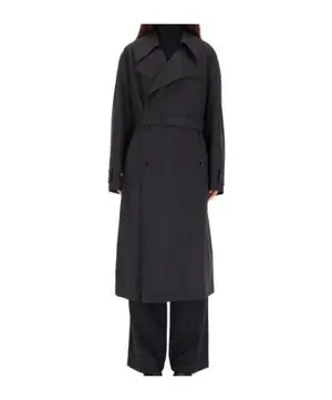 LEMAIRE Double-breasted Belted Trench Coat