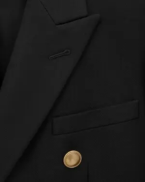 Saint Laurent Double-breasted Long-sleeved Jacket