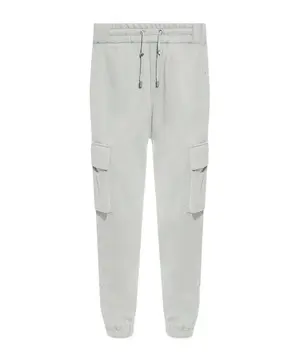 Balmain Drawstring Cargo Trousers With Pocket Detail - White
