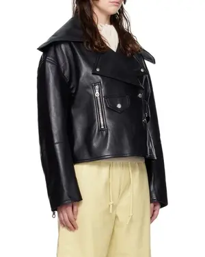 Nanushka Leather Biker Jacket