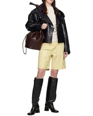 Nanushka Leather Biker Jacket
