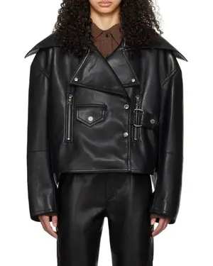 Nanushka Leather Biker Jacket