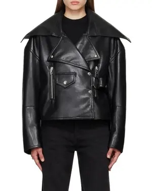Nanushka Leather Biker Jacket