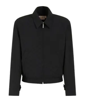 Marni Virgin Wool Confetti Jacquard Bomber Jacket