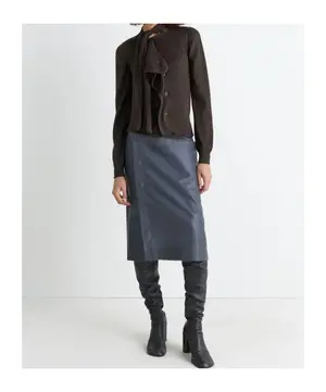 LEMAIRE Tie-neck Sleeveless Knitted Top