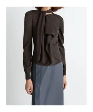 LEMAIRE Tie-neck Sleeveless Knitted Top