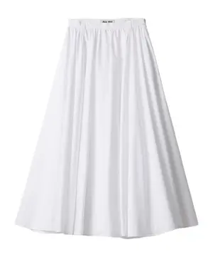 Miu Miu Poplin Maxi Skirt