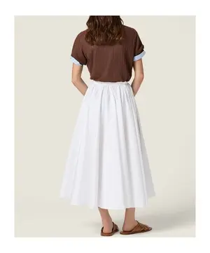 Miu Miu Poplin Maxi Skirt