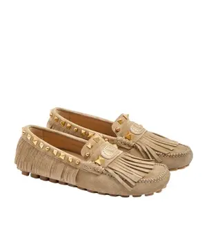 Valentino Garavani Rockstud Plaster Caster Square Toe Loafers