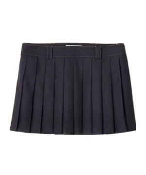 Miu Miu Pleated Batavia Miniskirt