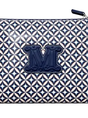 Max Mara Geometric Logo Wristlet Bag
