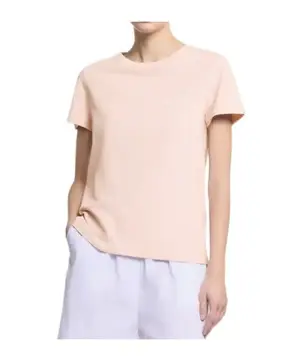 Hogan Logo Print Round Neck T-shirt - Pink