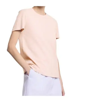 Hogan Logo Print Round Neck T-shirt - Pink