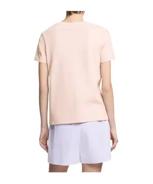 Hogan Logo Print Round Neck T-shirt - Pink