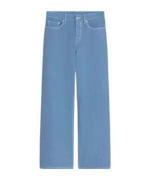 Celine Jolene Jeans In Cotton Denim - Blue