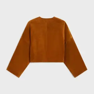 Celine Cardigan Jacket In Suede