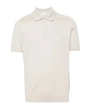 Eleventy Fine-ribbed Polo Shirt